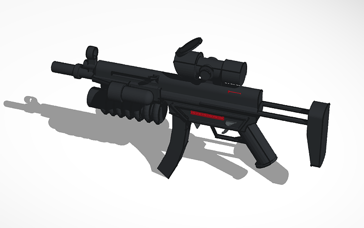 3D design MP5 S.W.A.T - Tinkercad