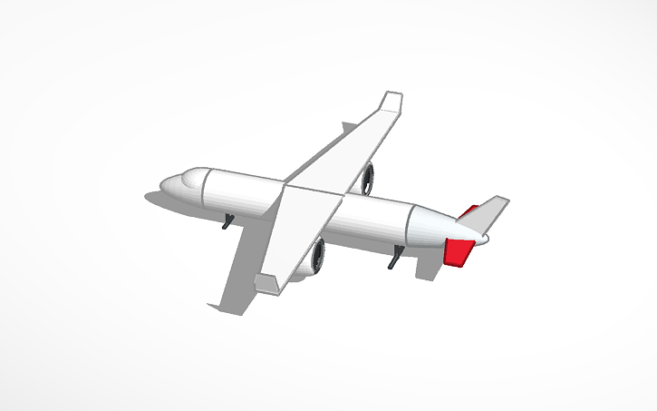 3D design Plane - Tinkercad