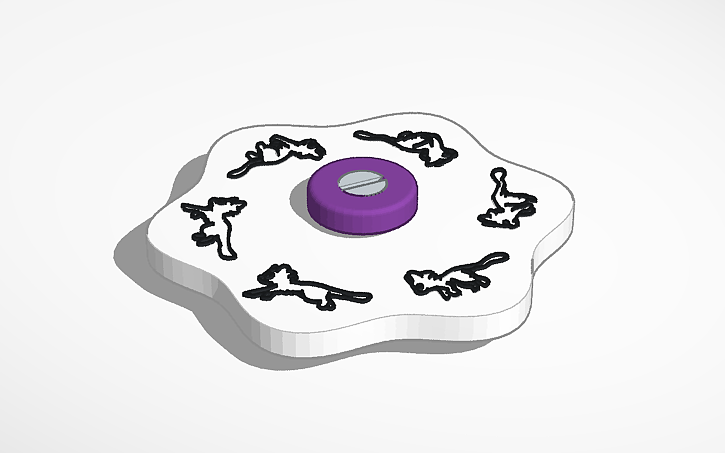 3D design Motion Illusion Spinner - Tinkercad