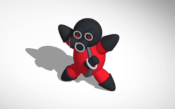 3D design pyro tf2 toy - Tinkercad