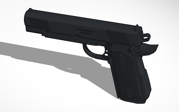 3D design pistol - Tinkercad