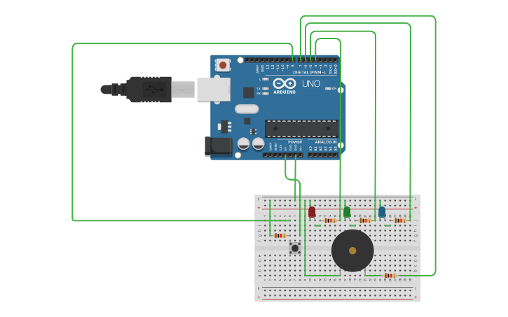 Circuit design Copy of arduino project - Tinkercad