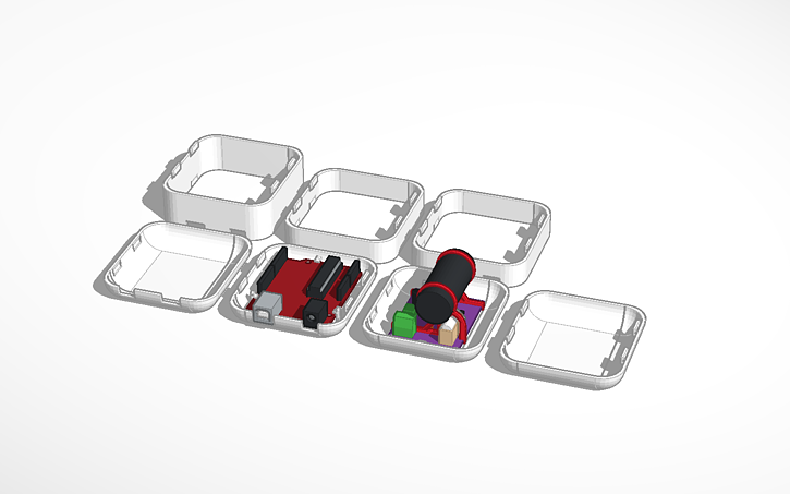 3D design PDuino & Power Supply Enclosure - Tinkercad