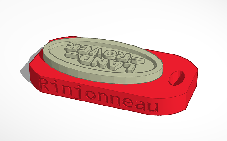 3D design Logo LAND ROVER - Tinkercad