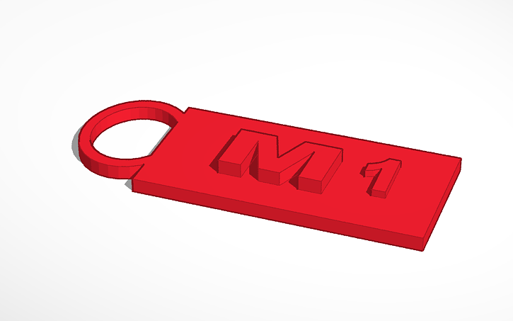 3D design Key Tag - Tinkercad