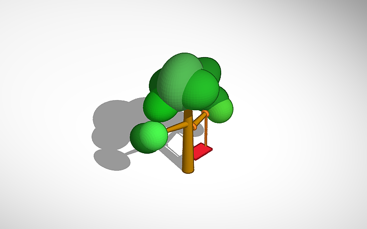 3D design 3D swinging tree - Tinkercad