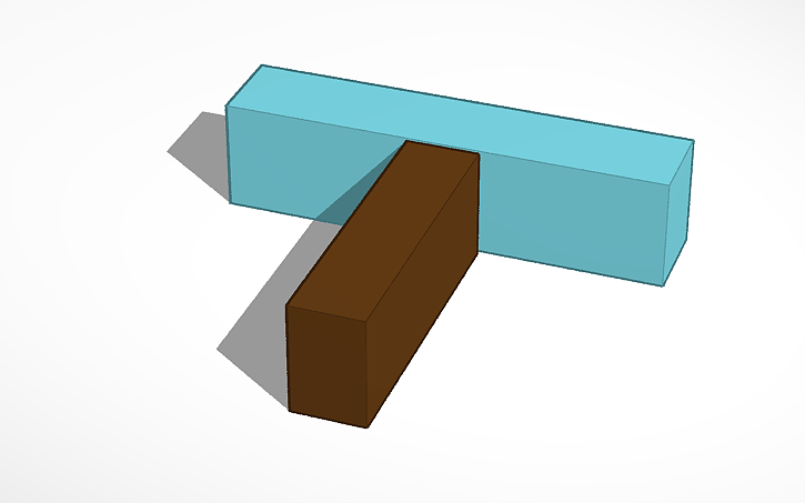 3D design a minecraft pickaxe | Tinkercad