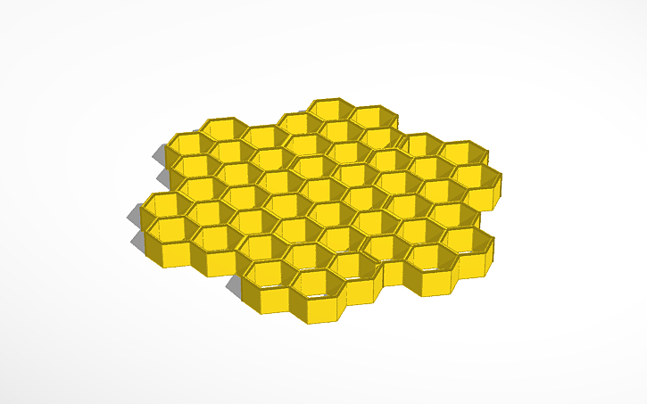 3D design HoneyComb - Tinkercad