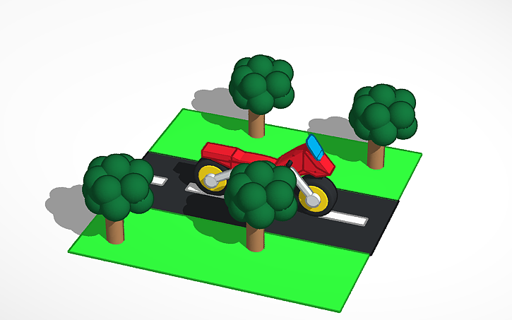 3D design Motorbike - Tinkercad