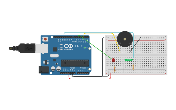 Circuit design TILT SENSOR GROUP 4 - Tinkercad