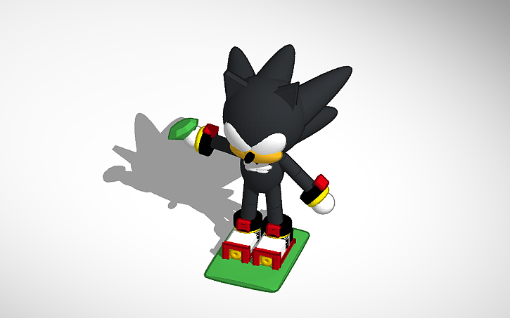 3d Design Shadow The Hedgehog Tinkercad