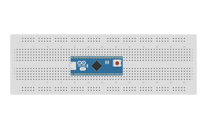 Circuit design Arduino Micro - Tinkercad