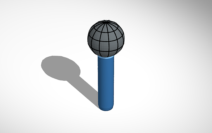 3D design FNF microphone | Tinkercad