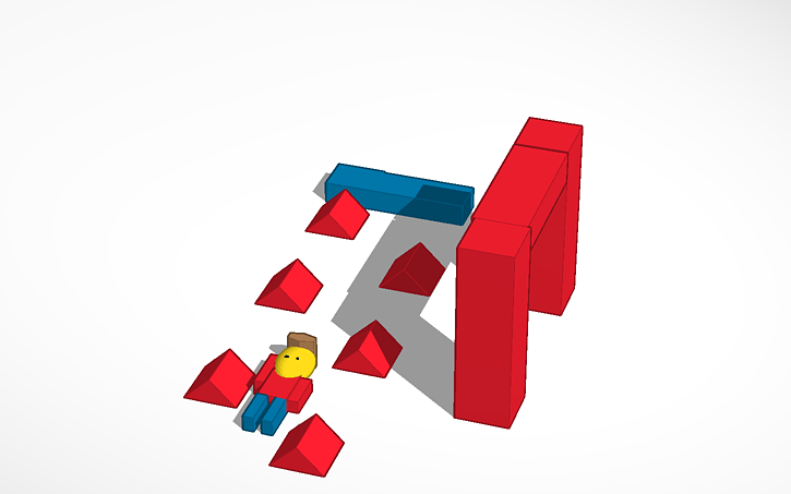 3D design American Ninja warrior, start of it | Tinkercad
