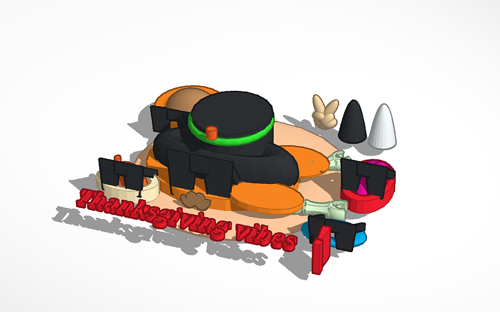 3D design savage thanksgiving - Tinkercad