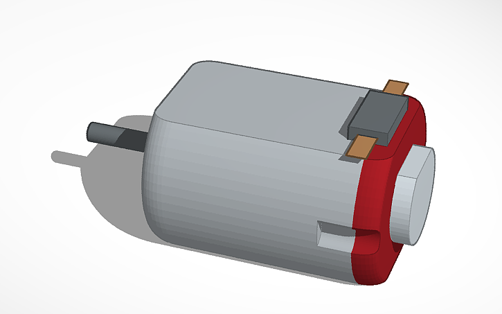 3D design DC Motor 3-6 Volt - Tinkercad
