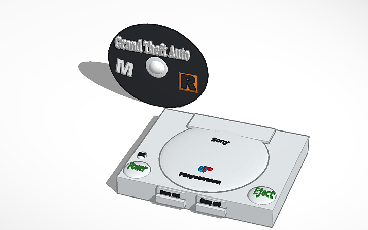 3D design Sony PlayStation 1 - Tinkercad