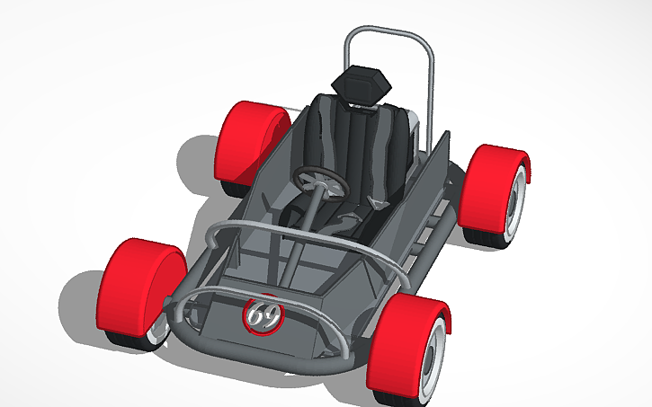 3D design Go-Kart - Tinkercad