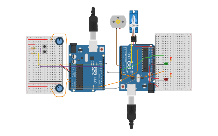 Circuit design Kablolu Haberleşme Protokolleri | I2C | Ödev - 5 | Tinkercad