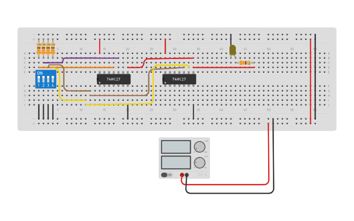 Circuit design Tarea 3_Circuito Eje #2 Fisica electronica - Tinkercad