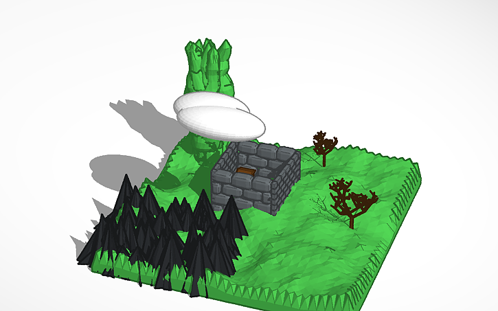 3D design terrain - Tinkercad