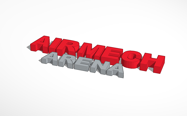 3D design AIRMECH ARENA TITLE LOGO (There will be More) | Tinkercad
