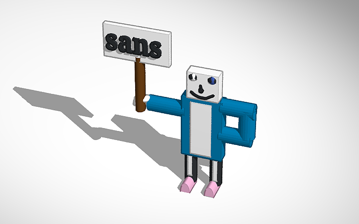 3D design undertale sans | Tinkercad