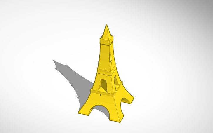 3D design Eiffel Tower exercise | Tinkercad