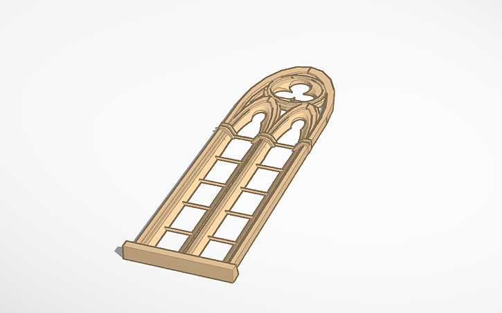 3D design Gothic Church Window - Tinkercad