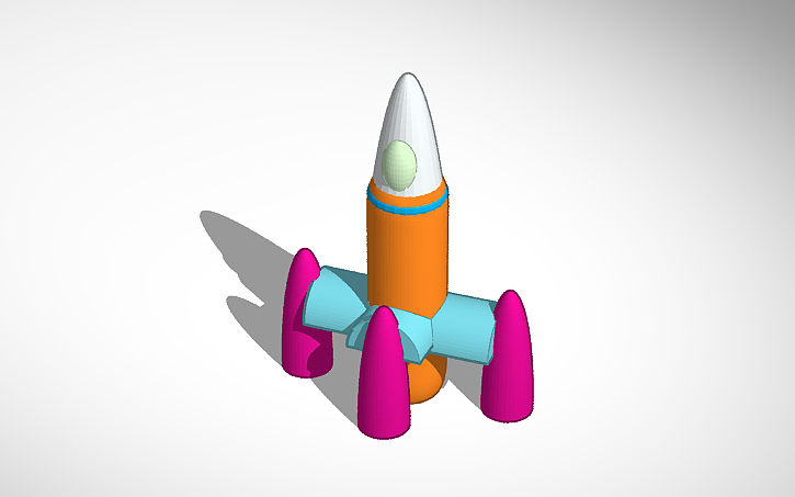 3D design Tinker rocket 🚀 - Tinkercad