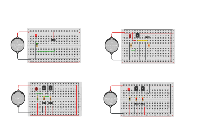 Circuit design Logic Gates | Tinkercad