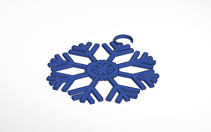 3D design Snowflake Ornament | Tinkercad
