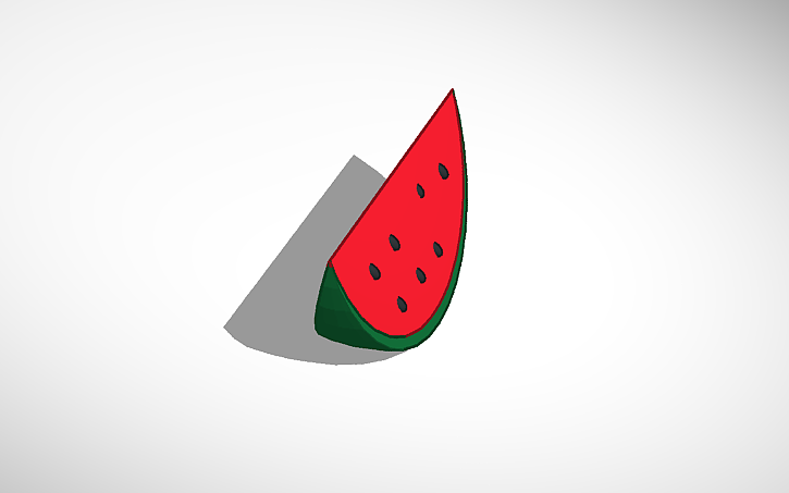 3D design Watermelon - Tinkercad