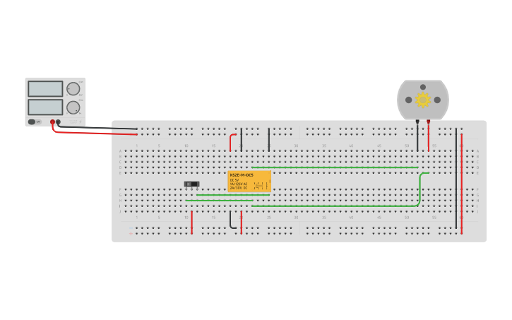 Circuit Design Inversión De Giro Relevador Ks2e M Dcs Tinkercad