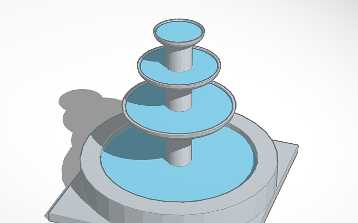 3D design Water Fountain - Tinkercad