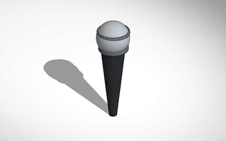 3D design Microphone - Tinkercad