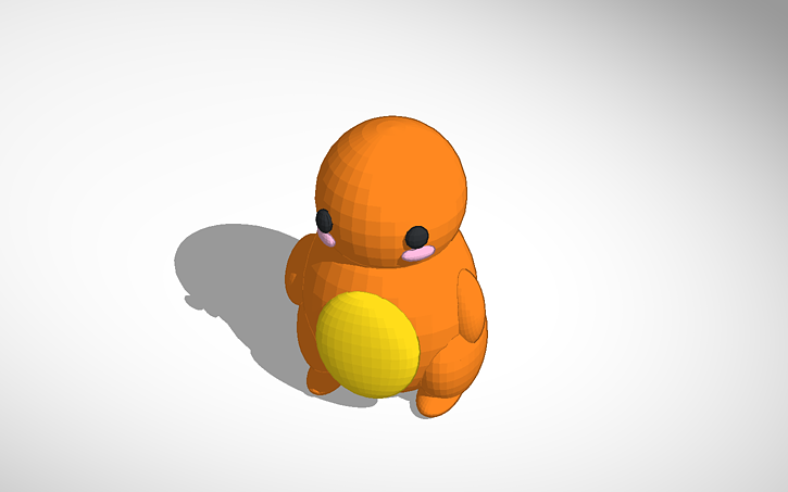3D design Cute Charmander | Tinkercad