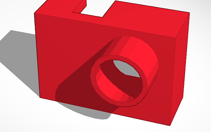 3D design Gopro Mount for Microscope 20x - Tinkercad