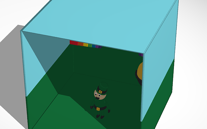 3D design Saint-Patrick's day Leprechaun - Tinkercad