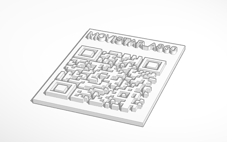 3D design Codigo QR - Tinkercad