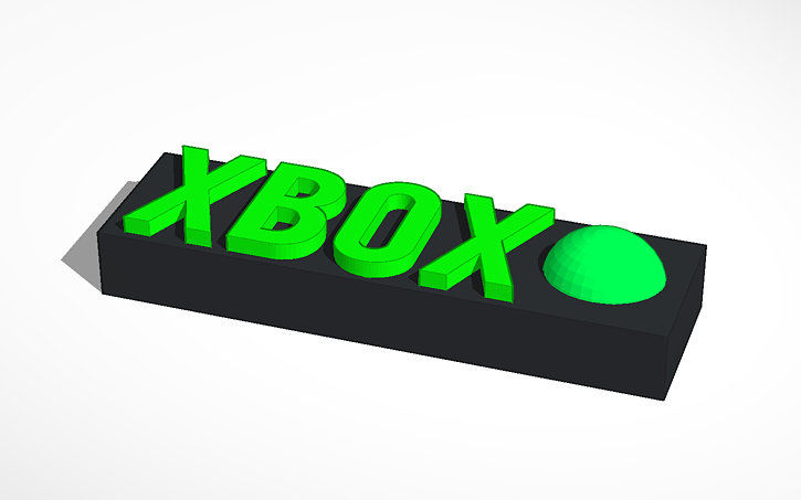3D design xbox logo | Tinkercad