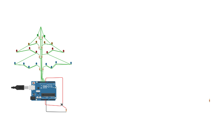 Circuit design Albero di natale Alex Dumbrava - Tinkercad
