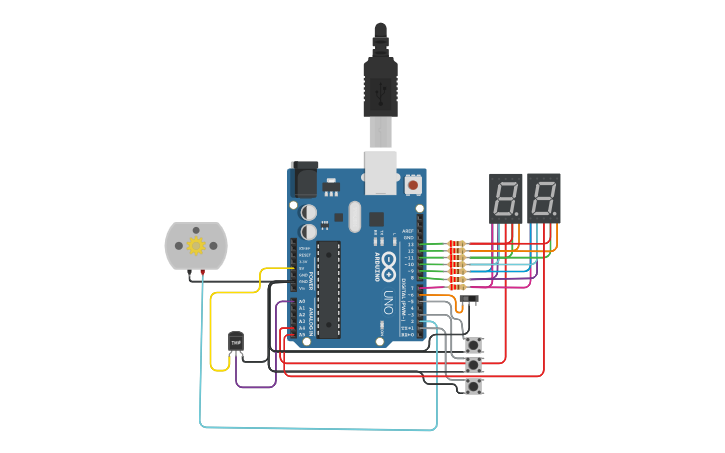 Circuit design Primer Parcial SPD parte 2 Definitivo - Tinkercad