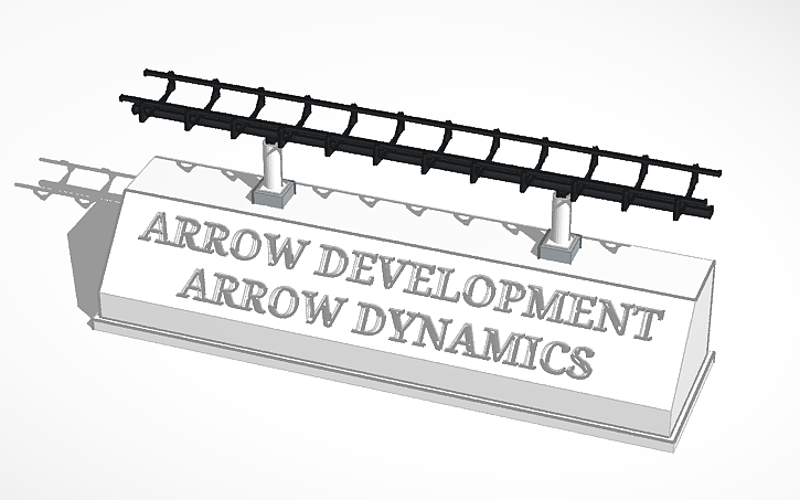 3D design Arrow Dynamics Track Model - Tinkercad