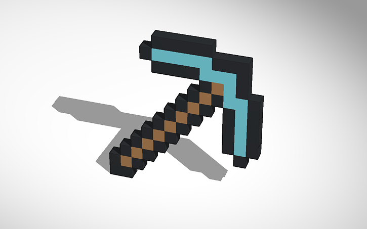 3D design Diamond Pickaxe | Tinkercad