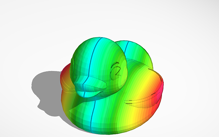 3D design colorful animals - Tinkercad