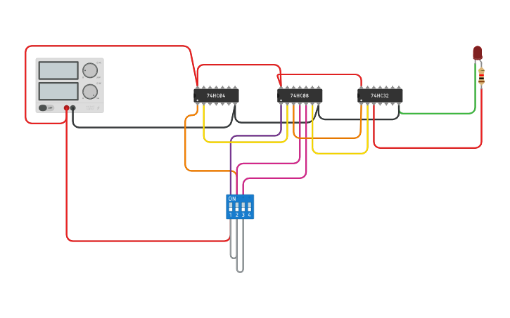 Circuit design 2X1 Multiplexer - Tinkercad