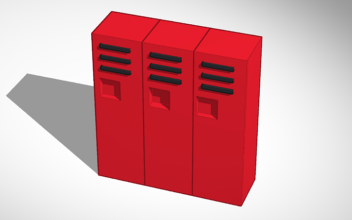 3D design locker - Tinkercad