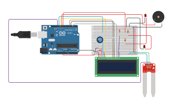 Circuit design Plant assistant circuit for 3D print - Tinkercad