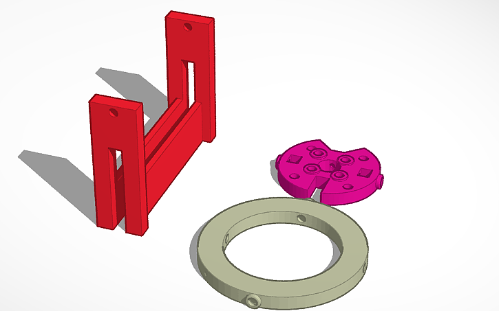 3D design Thrust Vector Motor Mount - Tinkercad